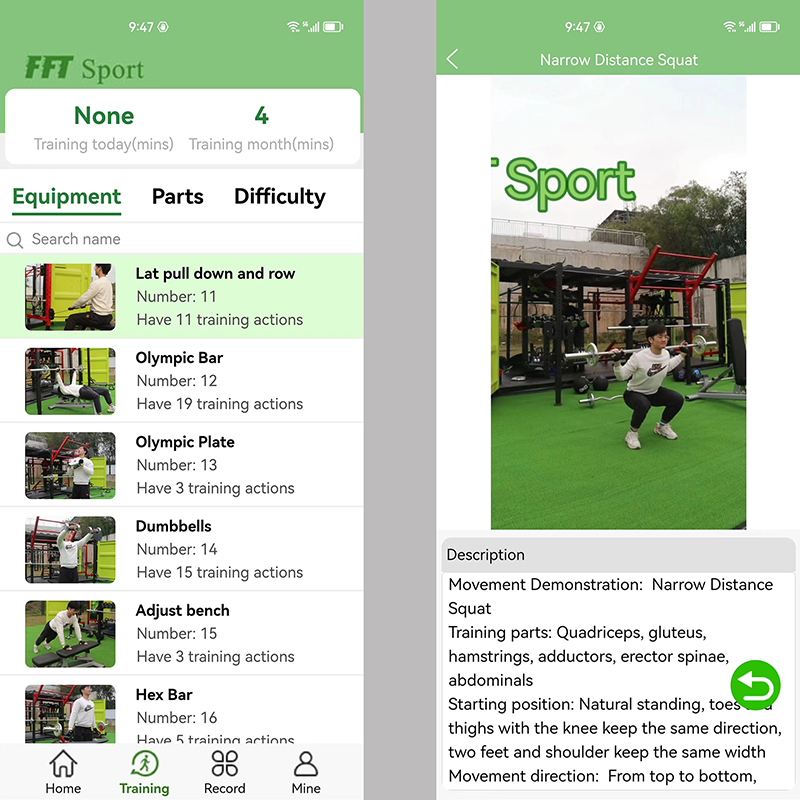 physical training APP software-FFT Sport